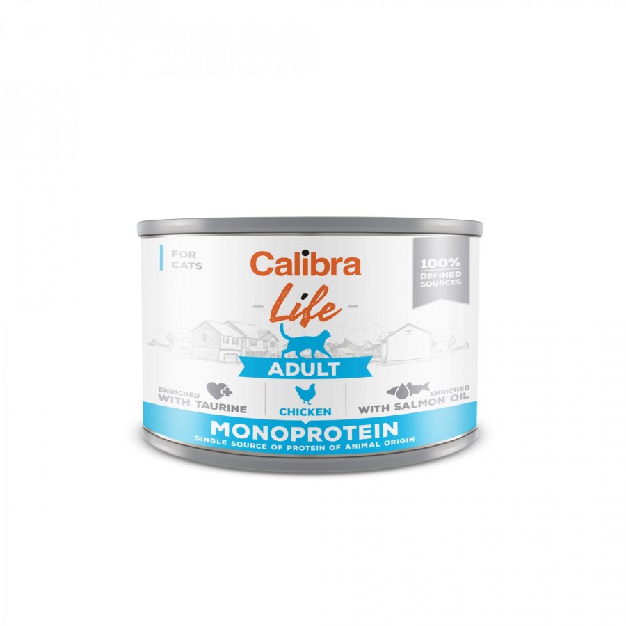 Calibra Cat Life Adult Chicken canned food with chicken for adult cats ...